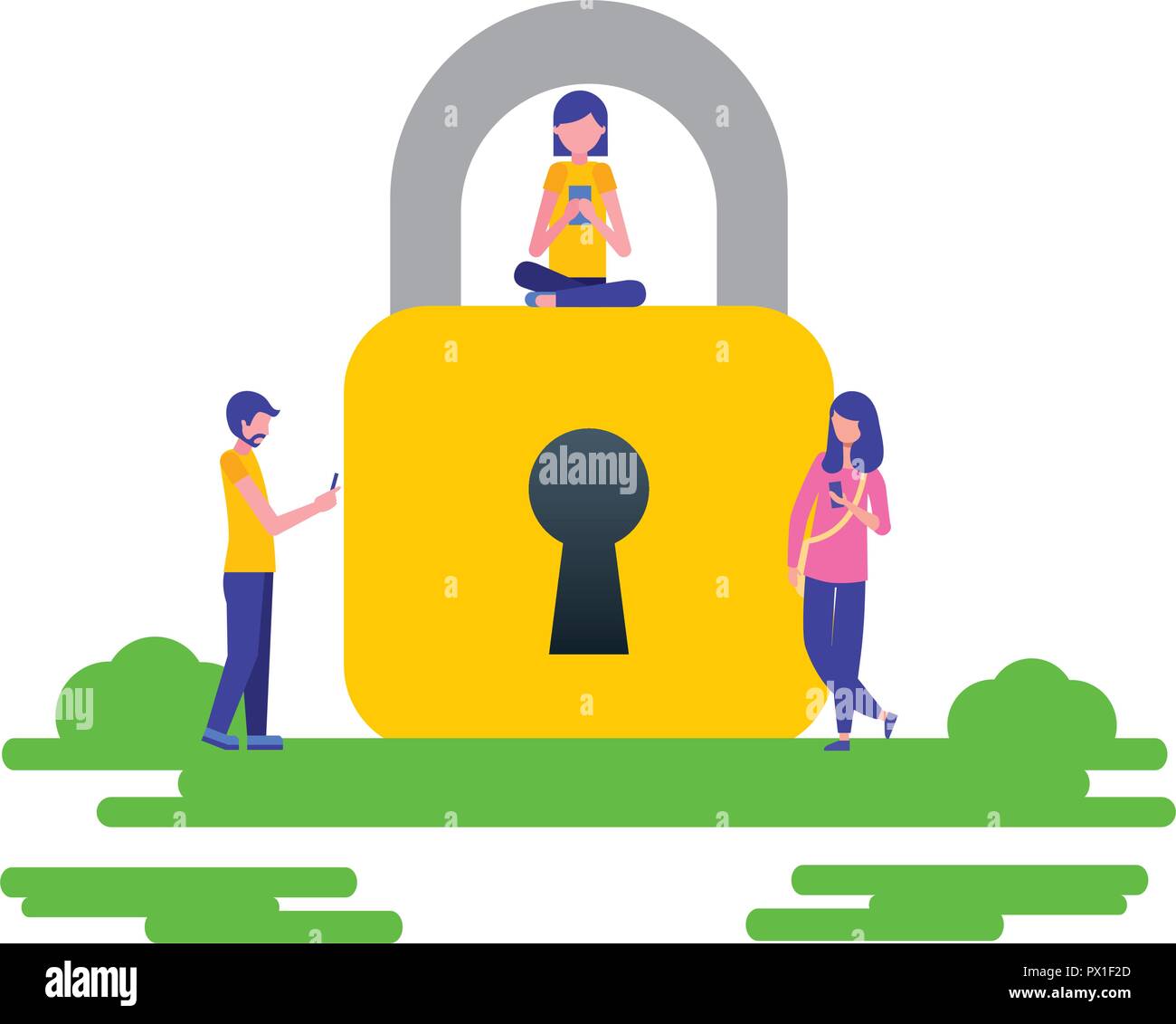 Bodyguard standing security illustration hi-res stock photography and ...