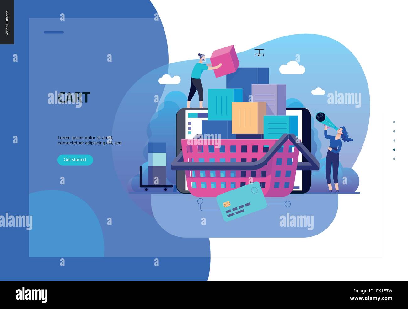 Customer placing an order Stock Vector Images - Alamy