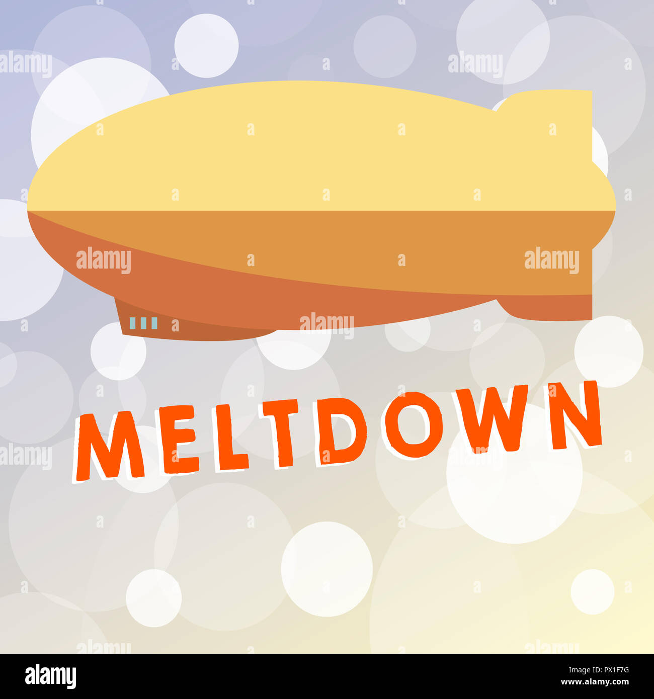 Text sign showing Meltdown. Conceptual photo disastrous collapse or ...