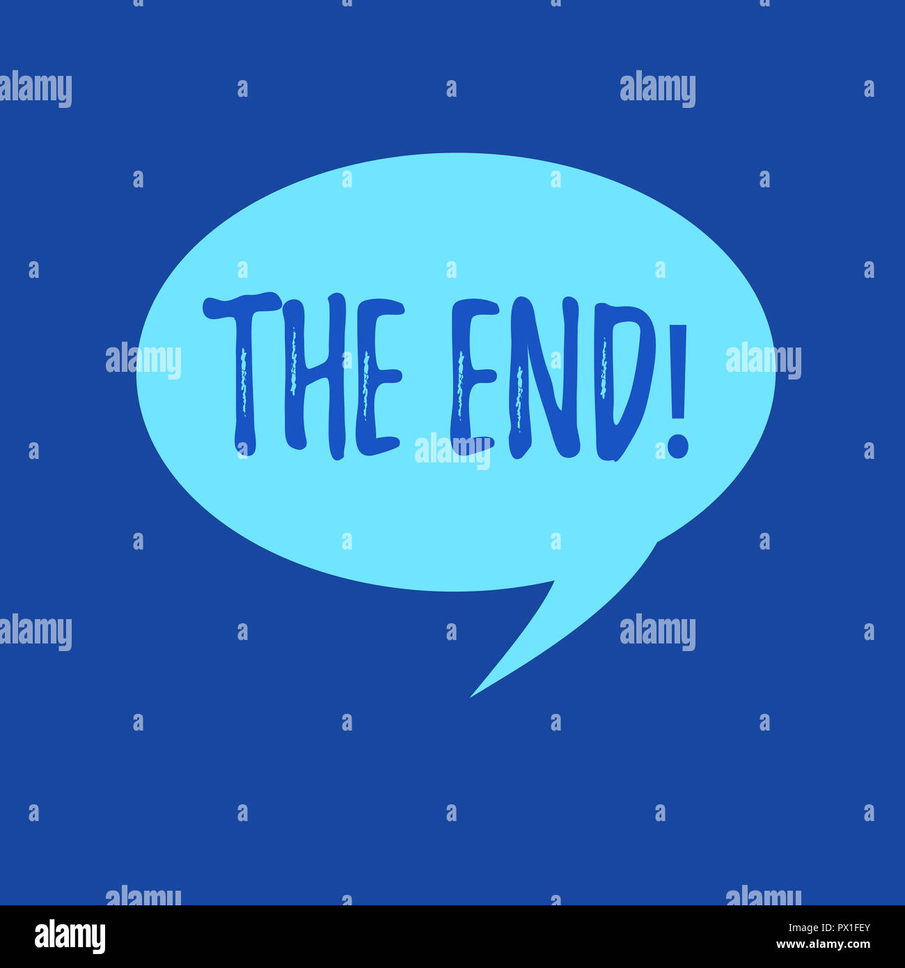 Text sign showing The End. Conceptual photo Final part of play ...