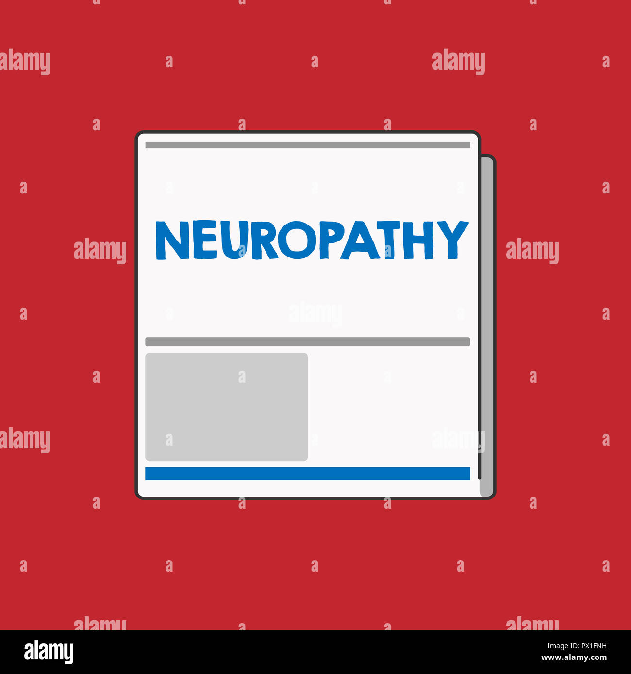 Writing note showing Neuropathy. Business photo showcasing Malfunctions ...