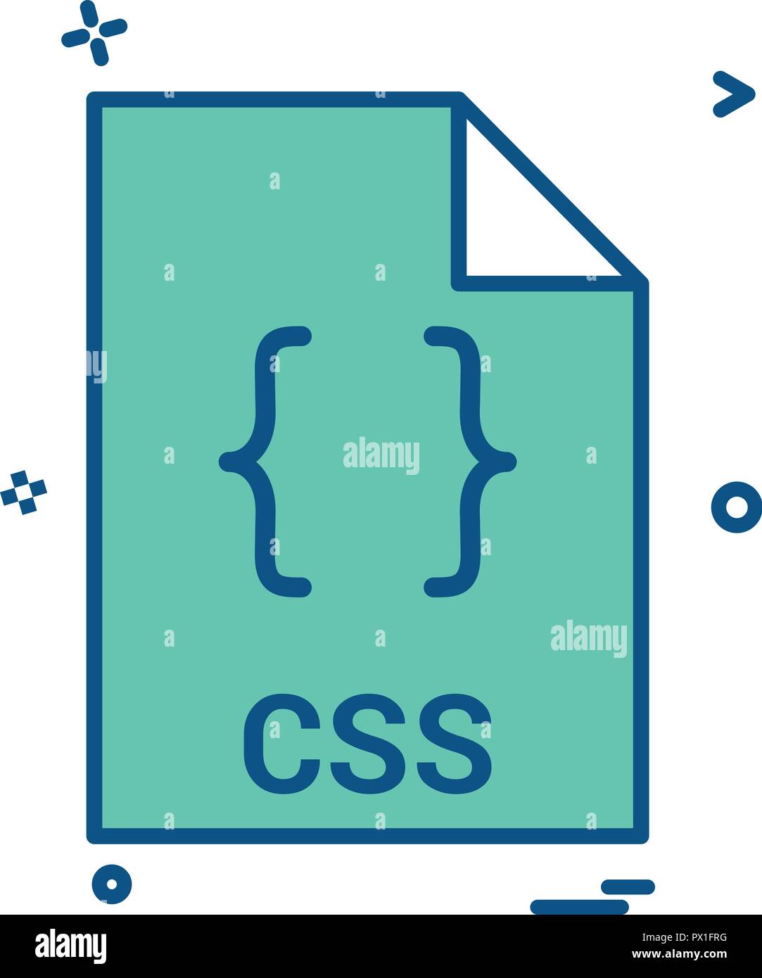 Css File File Extension File Format Icon Vector Design Stock Vector 3820