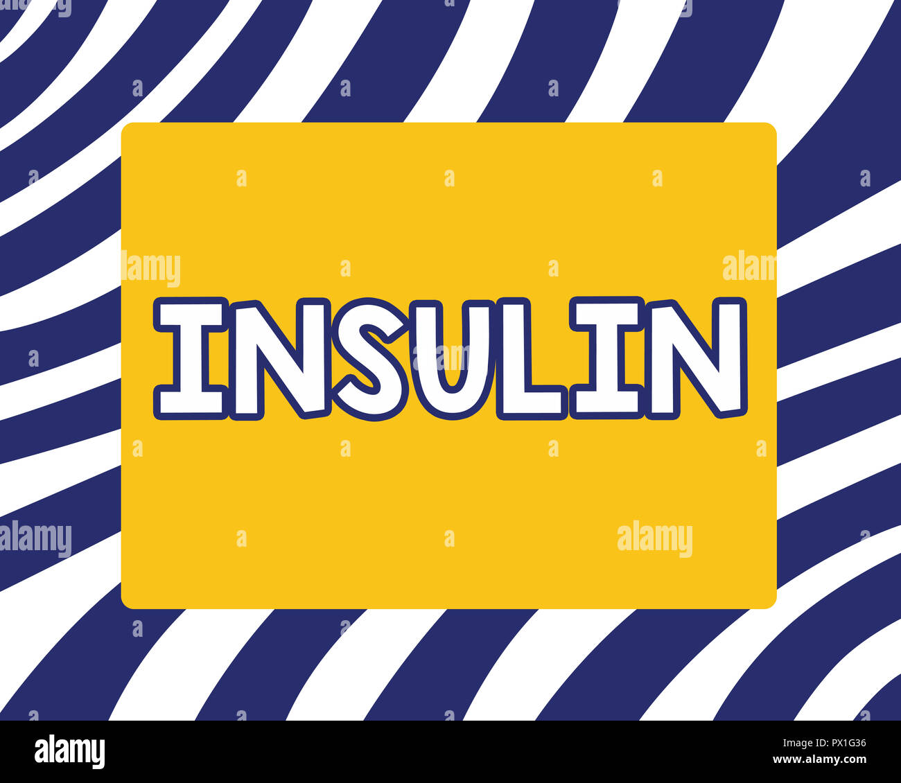 Handwriting text writing Insulin. Concept meaning Protein pancreatic ...