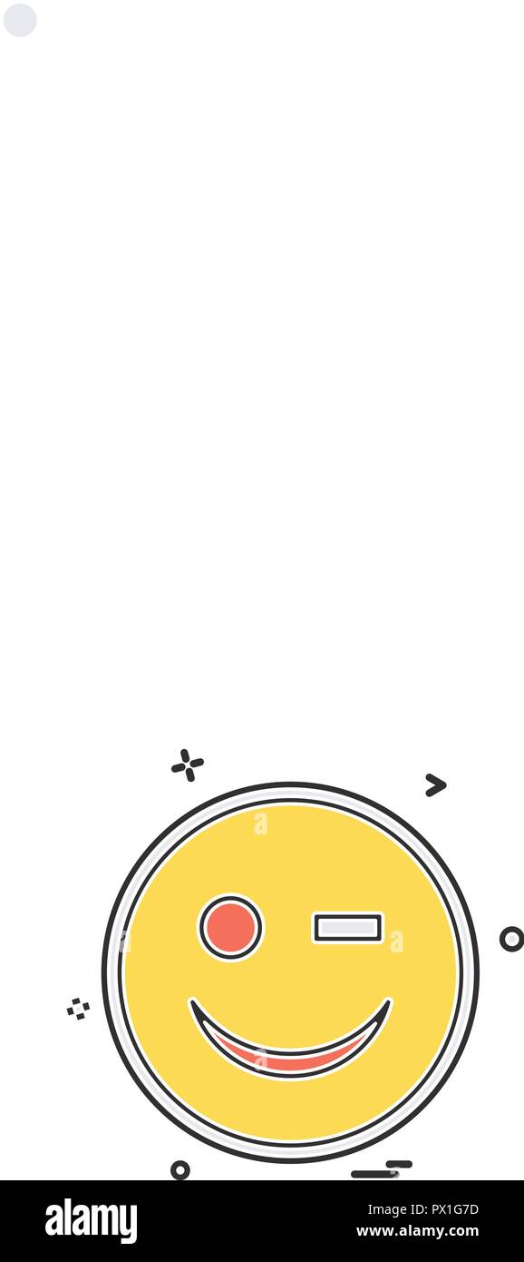 Smiley icon design vector Stock Vector Image & Art - Alamy