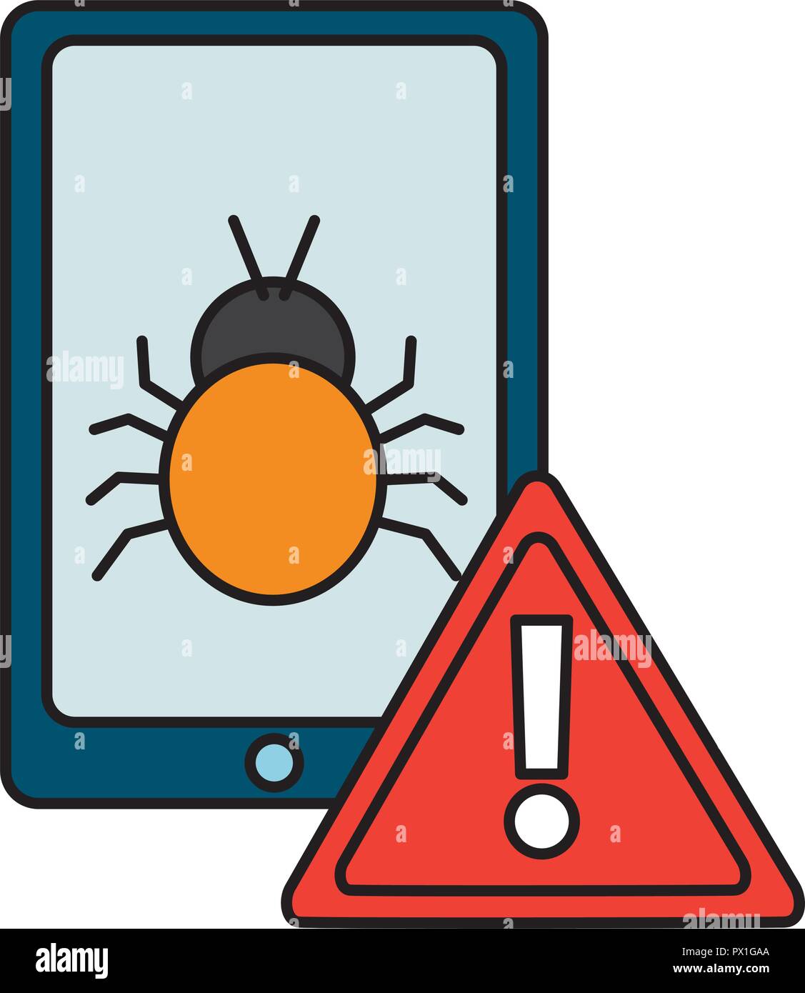Bug cyber fraud Stock Vector Images - Alamy