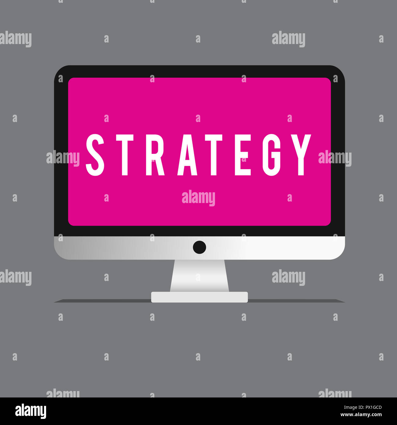 Writing note showing Strategy. Business photo showcasing plan of action ...