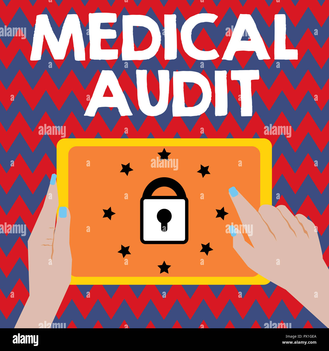 Writing note showing Medical Audit. Business photo showcasing Review of ...