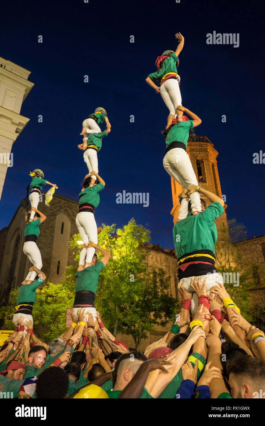Catalonian human towers hi-res stock photography and images - Alamy