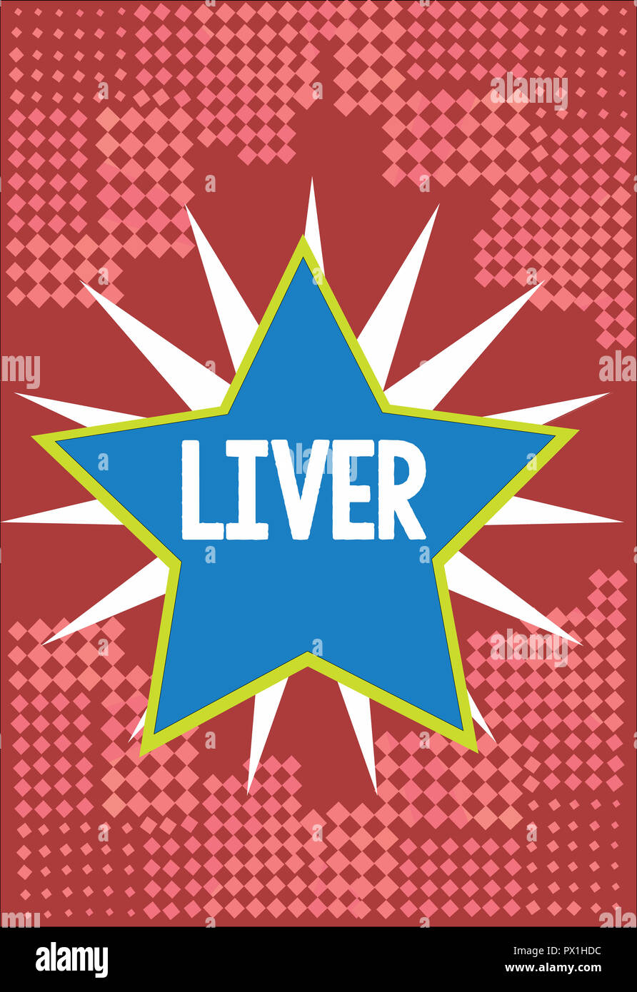 Word writing text Liver. Business concept for Large lobed glandular ...