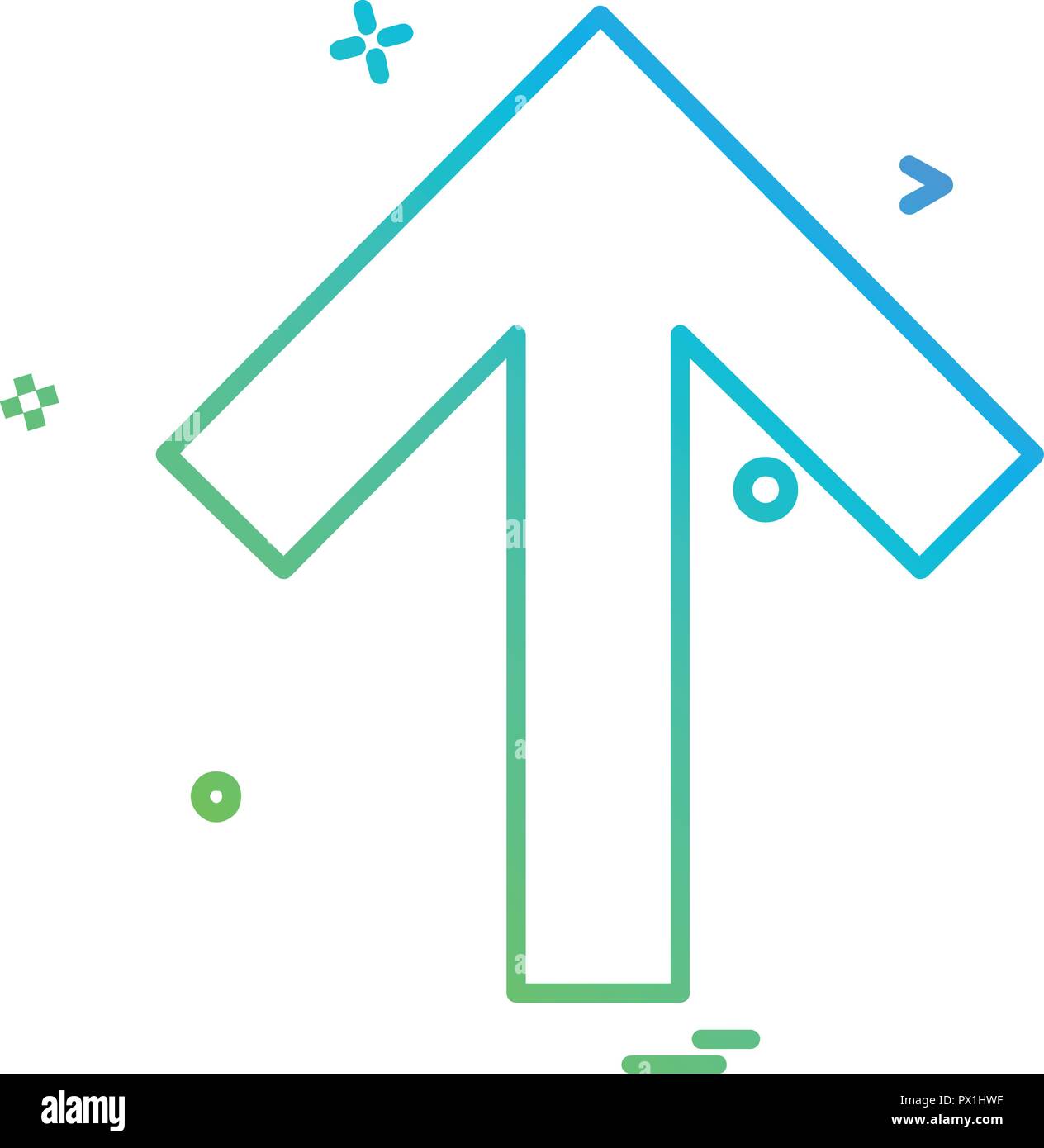 Arrows icon design vector Stock Vector Image & Art - Alamy