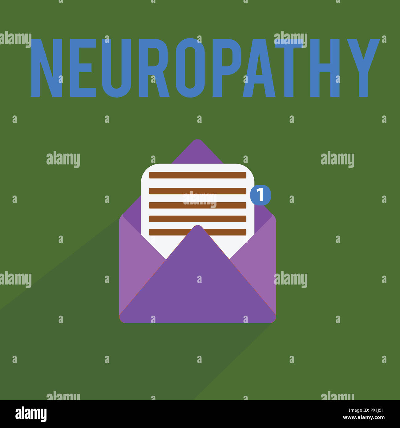 Conceptual hand writing showing Neuropathy. Business photo text ...