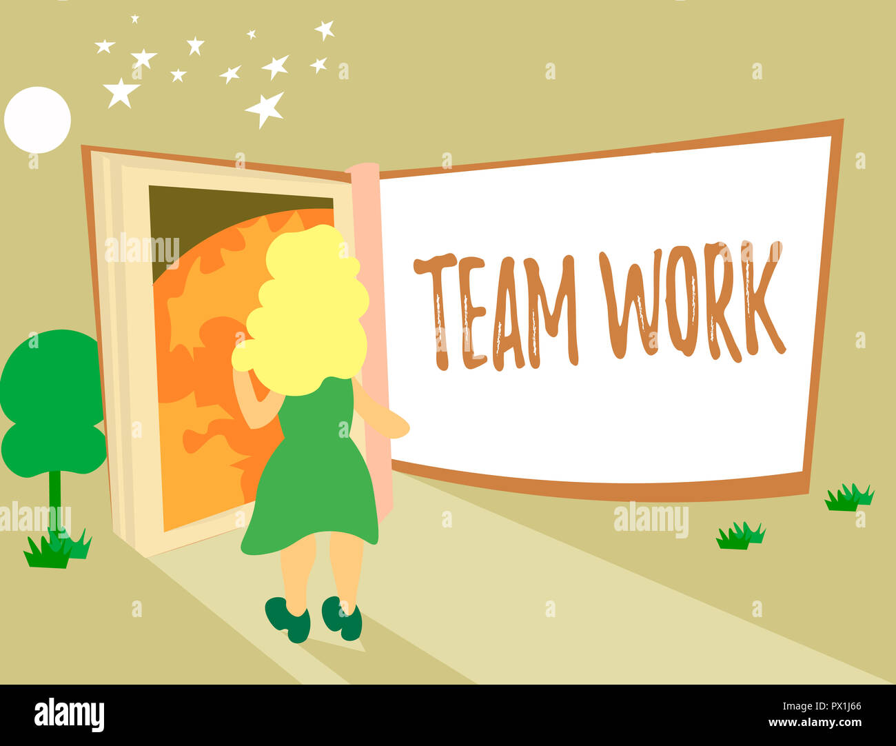 Writing note showing Team Work. Business photo showcasing Combined ...