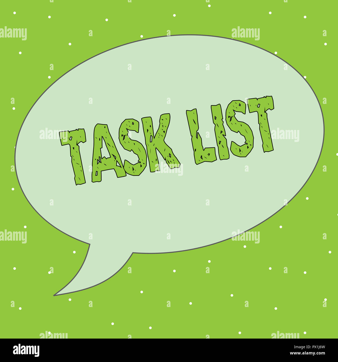 Handwriting text Task List. Concept meaning Planification reminder ...