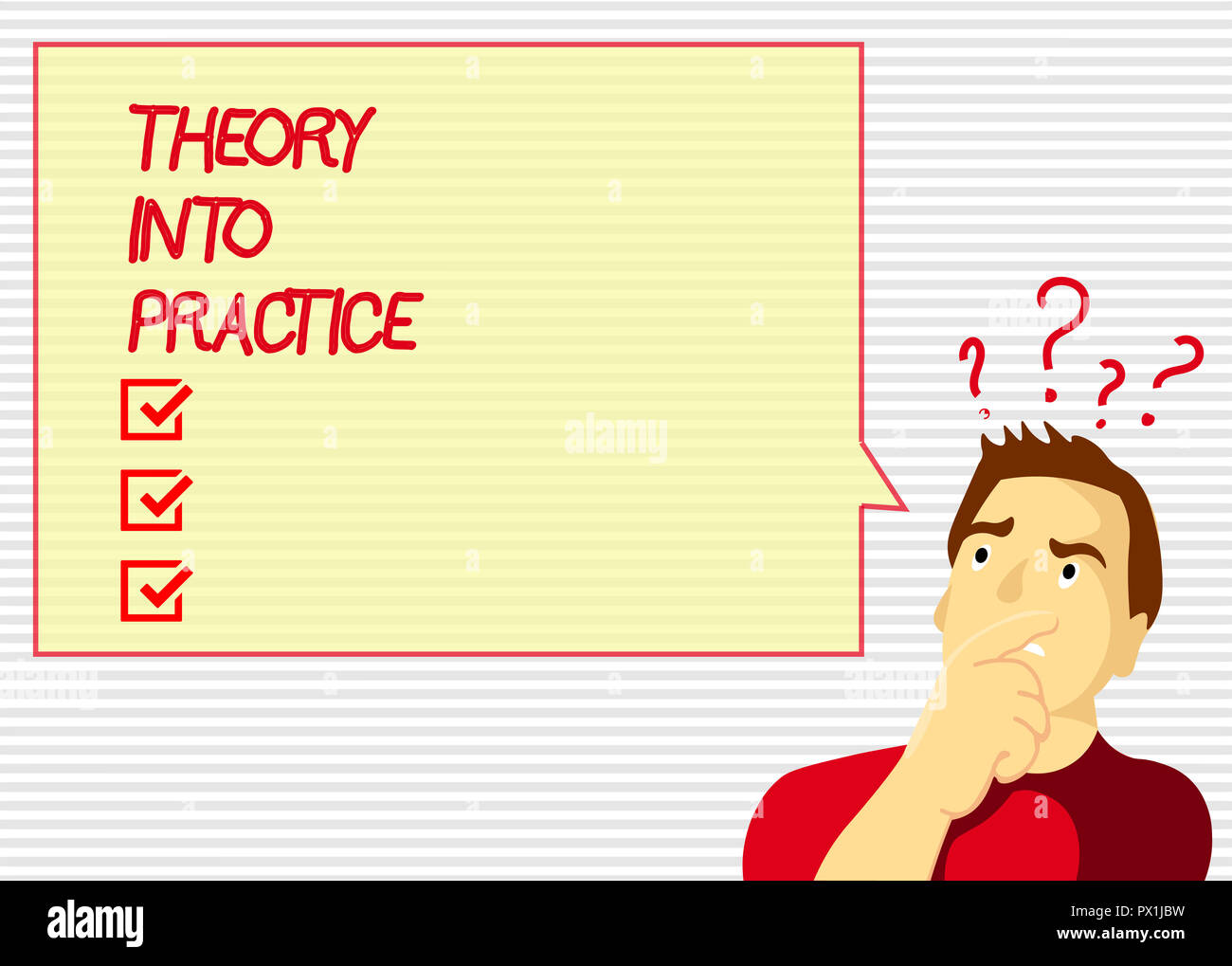 Handwriting text Theory Into Practice. Concept meaning Hands on ... Handwriting text Theory Into Practice. Concept meaning Hands on ...
