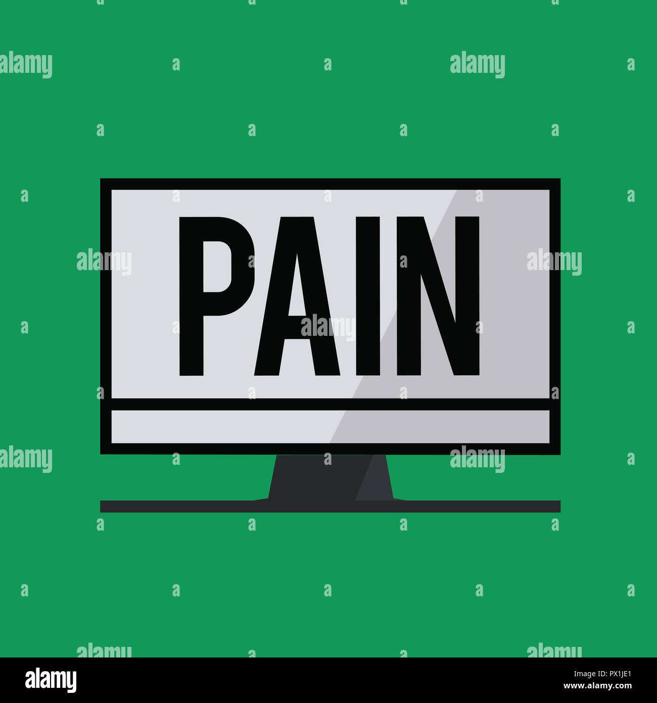 Writing note showing Pain. Business photo showcasing Highly nasty ...