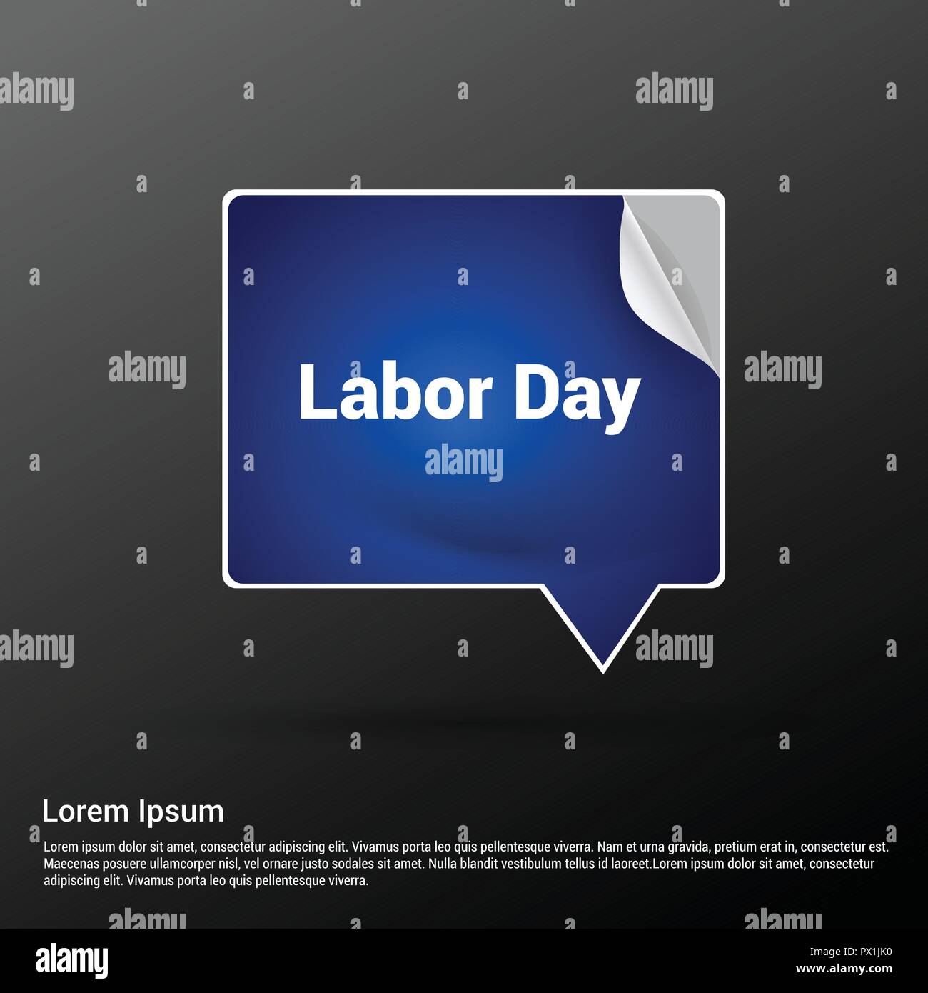 Labor day creative design with typography vector Stock Vector Image ...