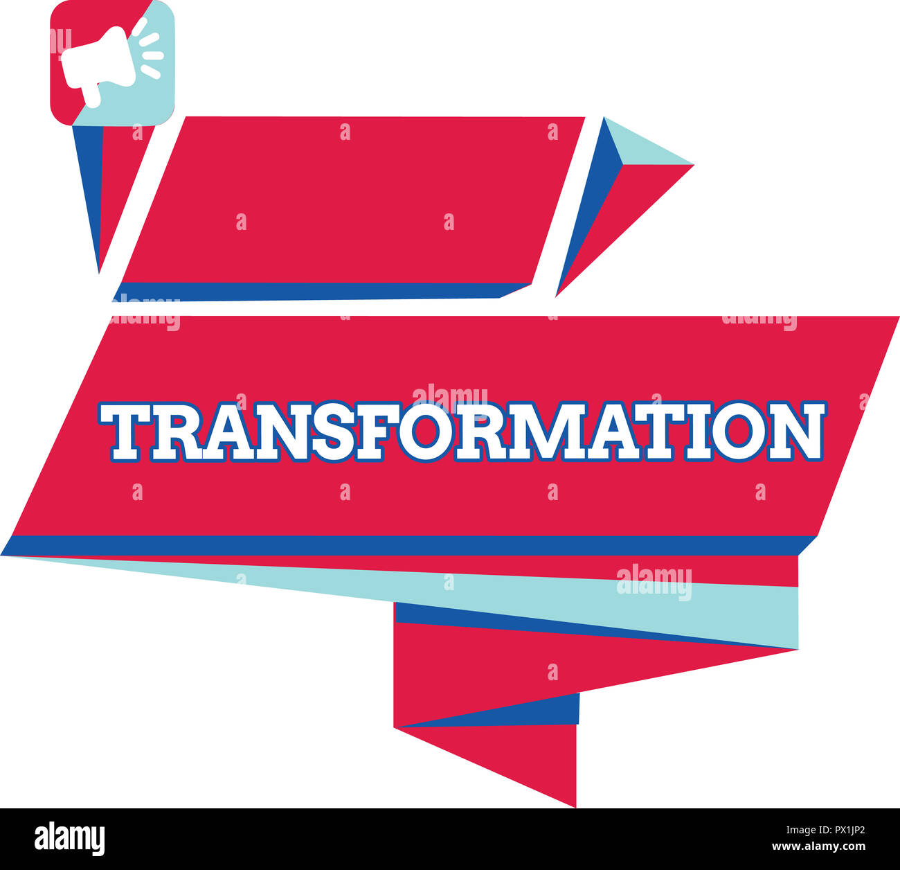 Text sign showing Transformation. Conceptual photo A marked change in ...