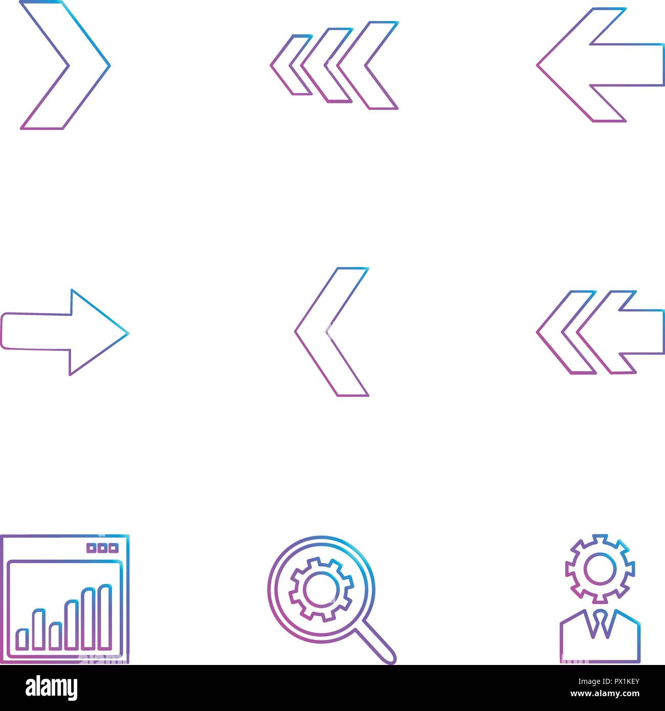 graph , setting , gear , arrows , directions , left , right , pointer ...
