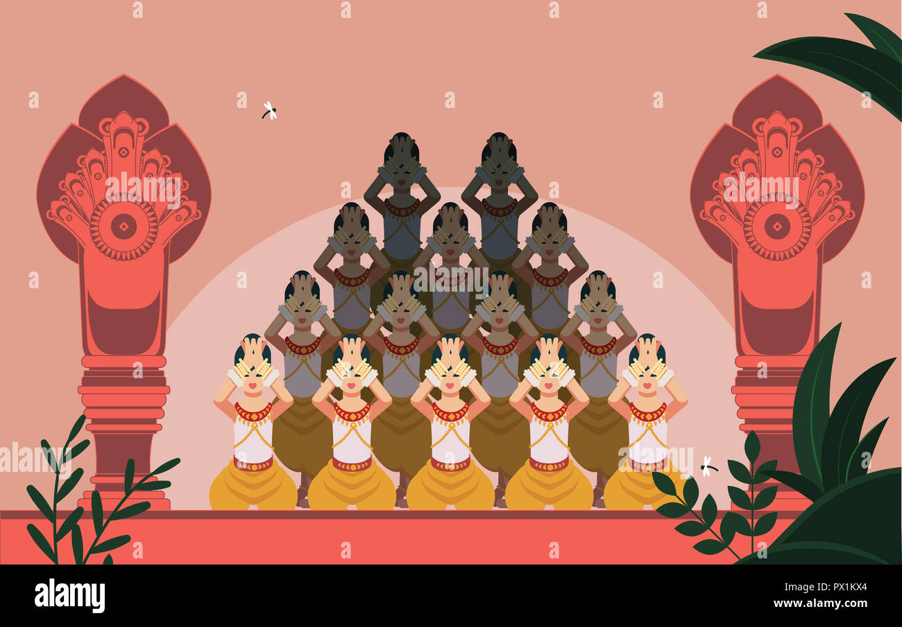 Khmer Apsara Drawing