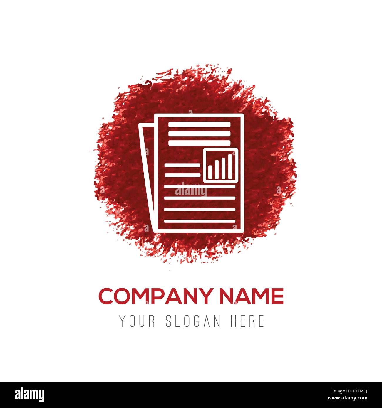 Newspaper red circle Stock Vector Images - Alamy