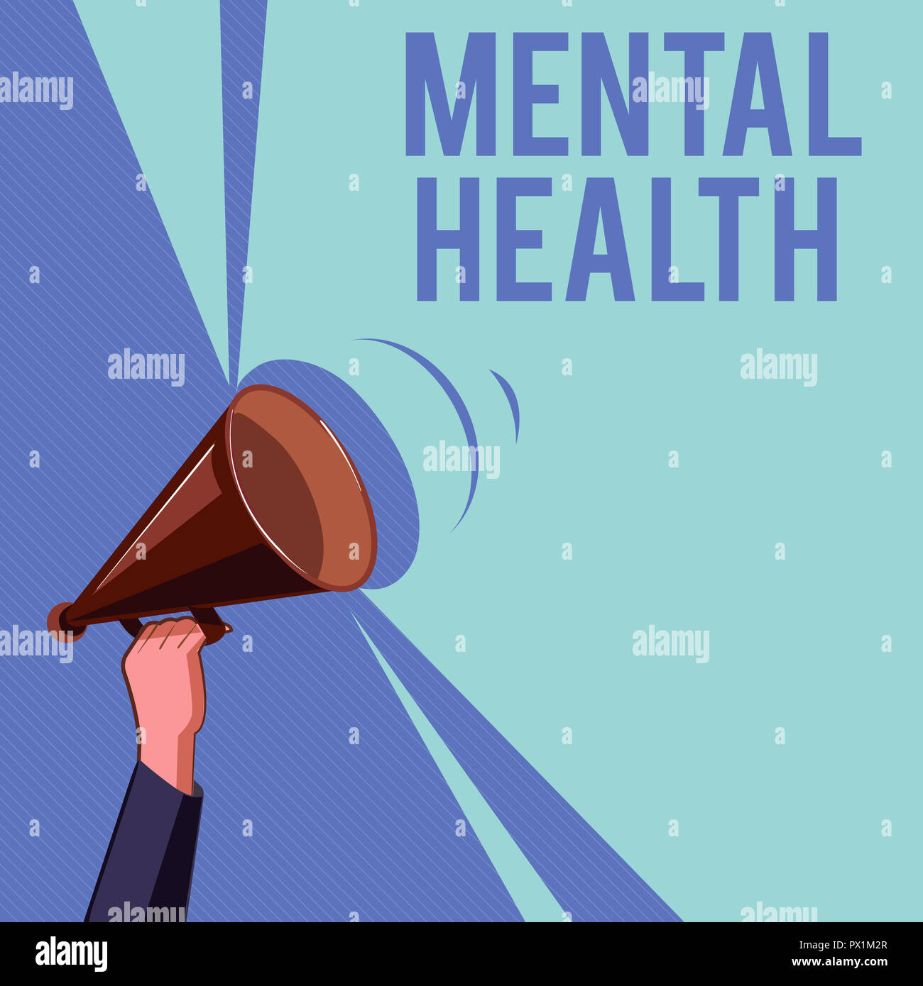 Text sign showing Mental Health. Conceptual photo Psychological and ...