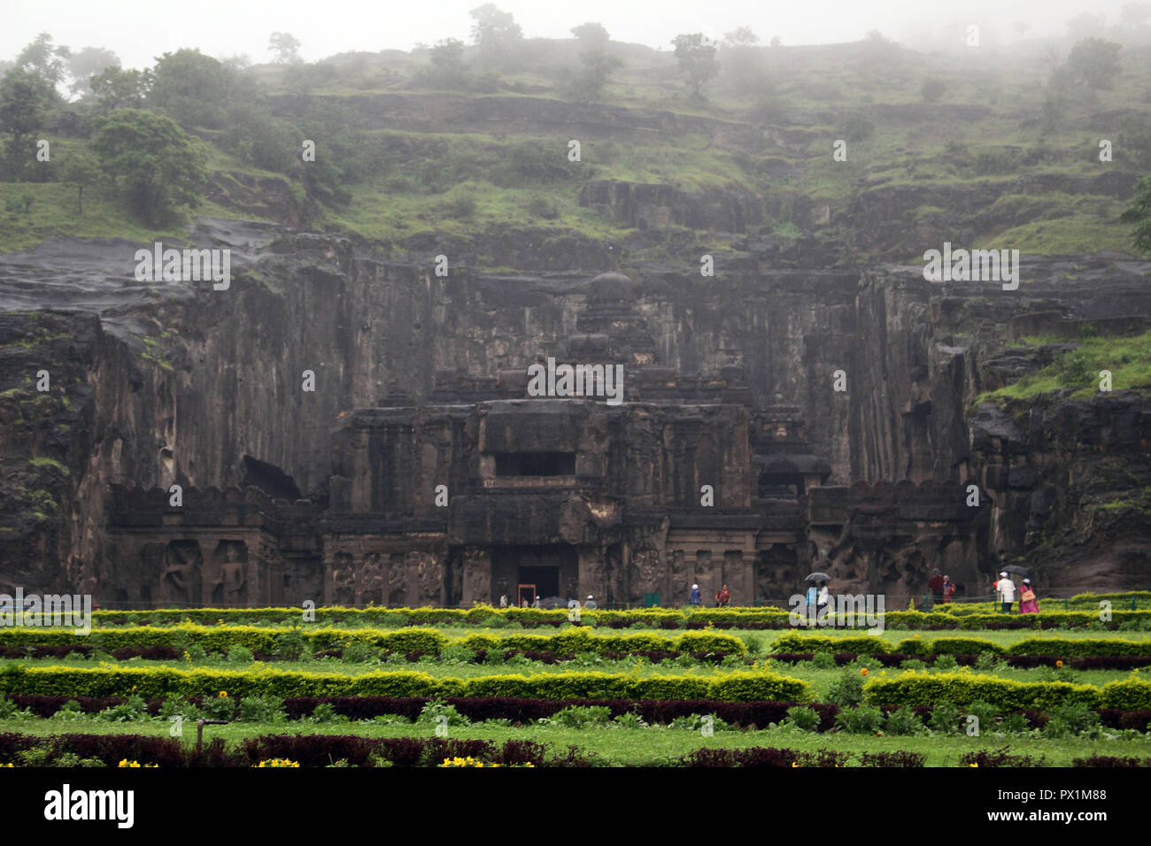 The wonder of Kailasa of Ellora caves, the rock-cut monolithic temple ...