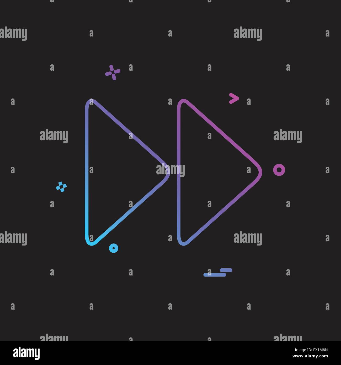 Forword icon design vector Stock Vector Image & Art - Alamy