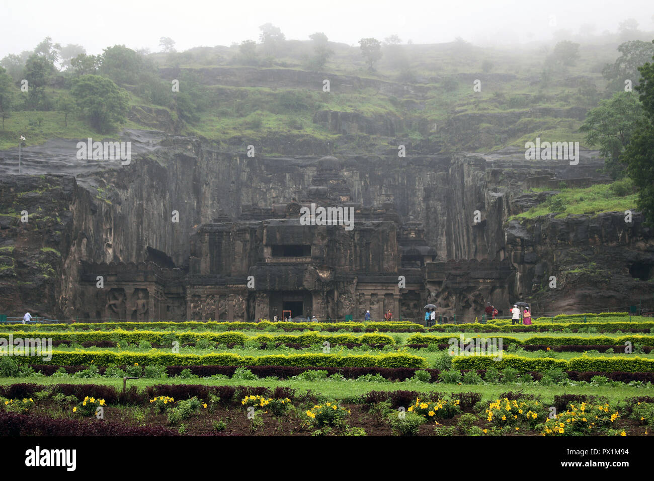 The wonder of Kailasa of Ellora caves, the rock-cut monolithic temple ...