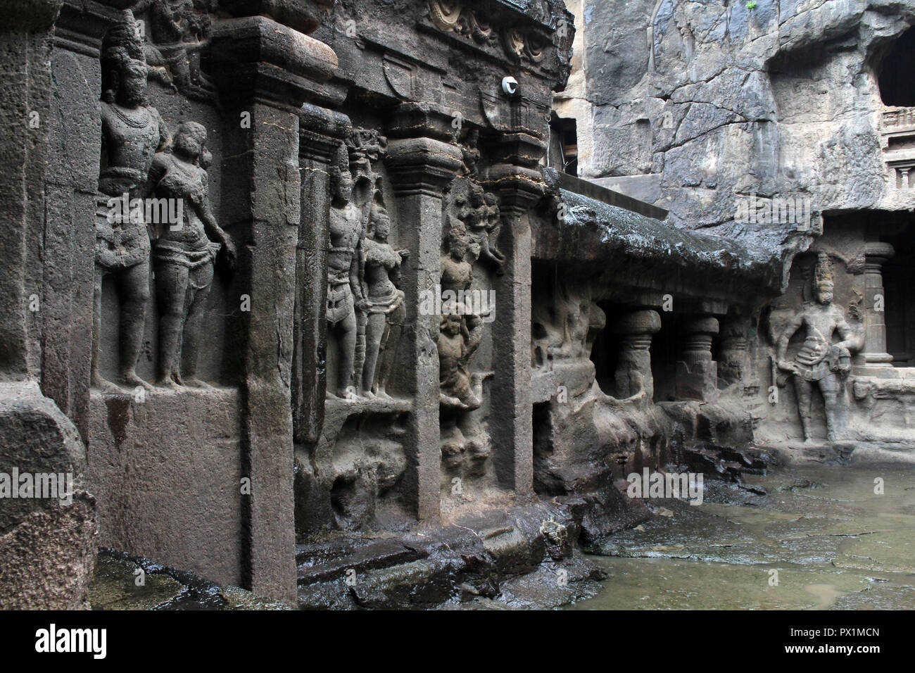 The wonder of Kailasa of Ellora caves, the rock-cut monolithic temple ...
