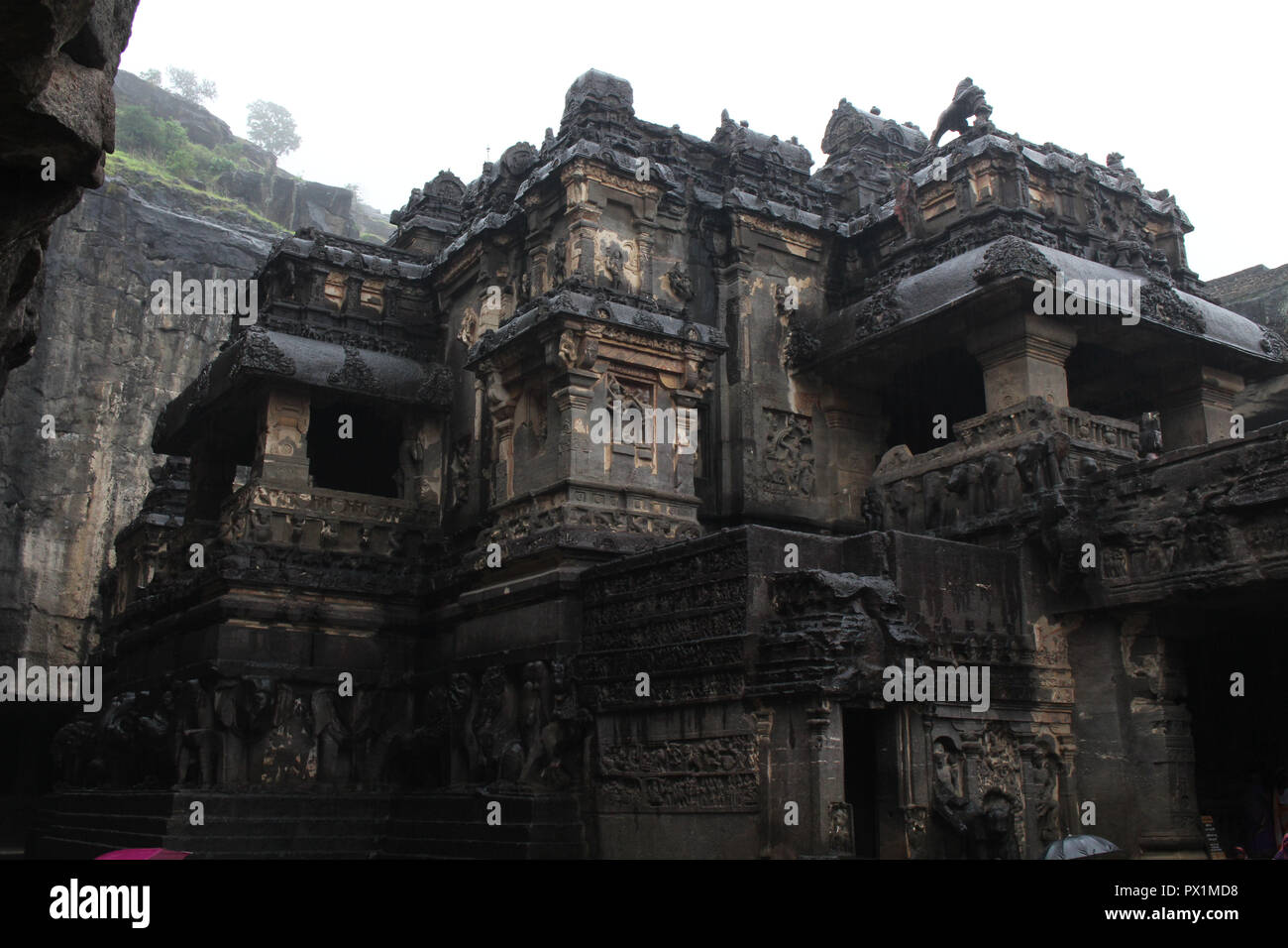 The wonder of Kailasa of Ellora caves, the rock-cut monolithic temple ...