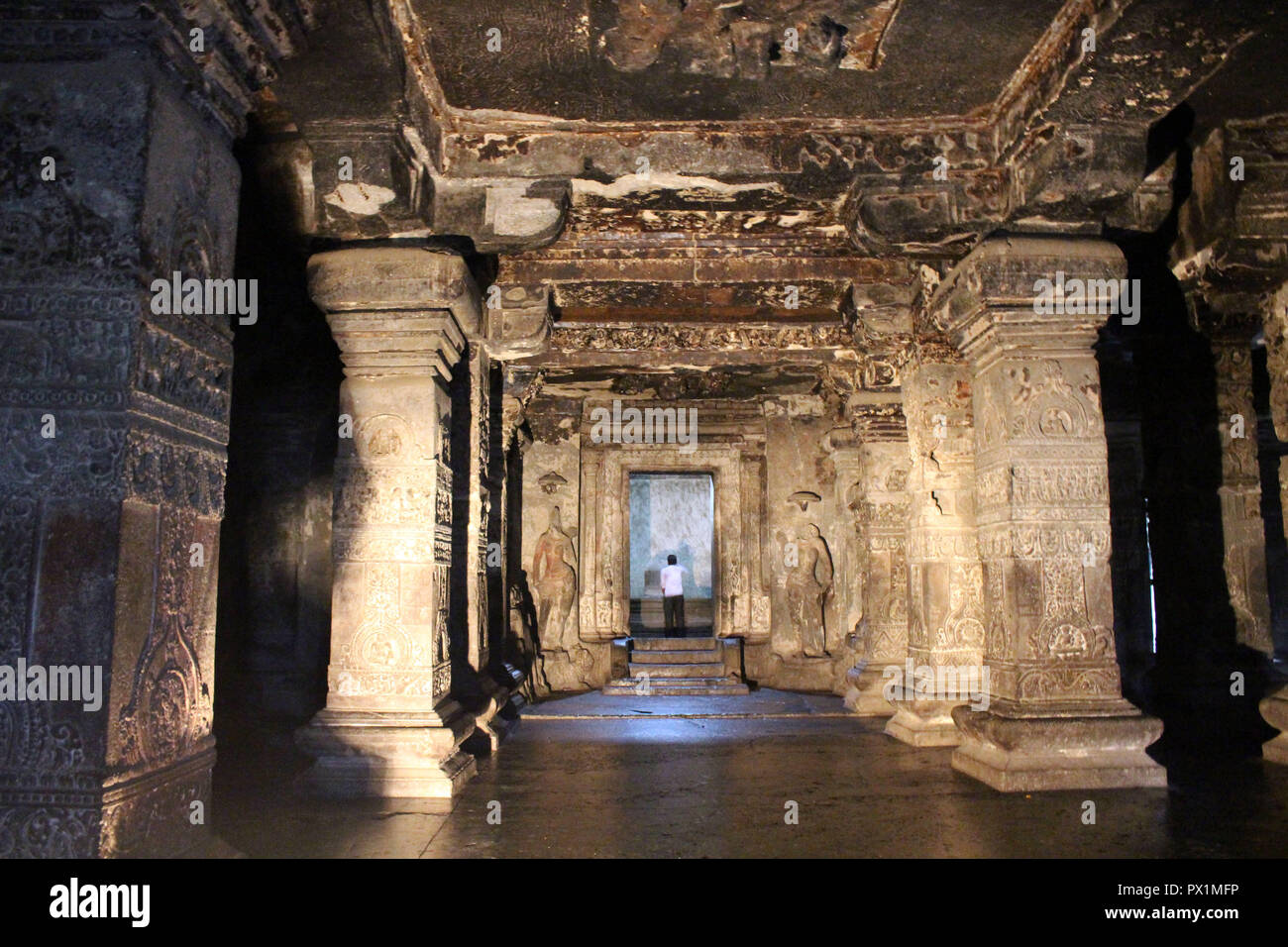 The wonder of Kailasa of Ellora caves, the rock-cut monolithic temple ...