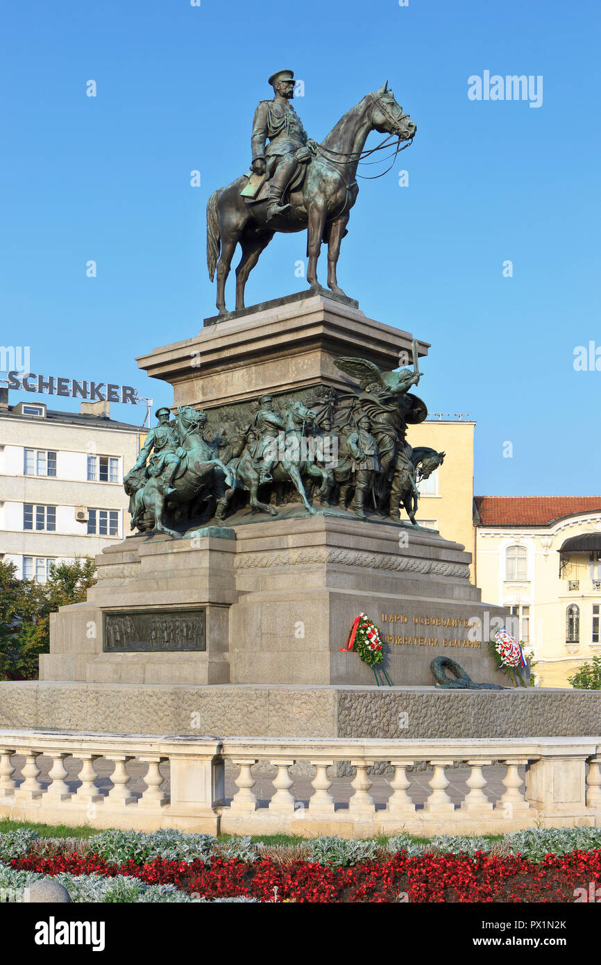 Equestrian monument to Emperor (Tsar) Alexander II of Russia (1818-1881 ...