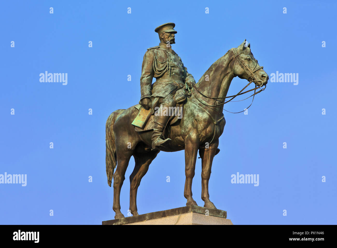 Equestrian monument to Emperor (Tsar) Alexander II of Russia (1818-1881 ...