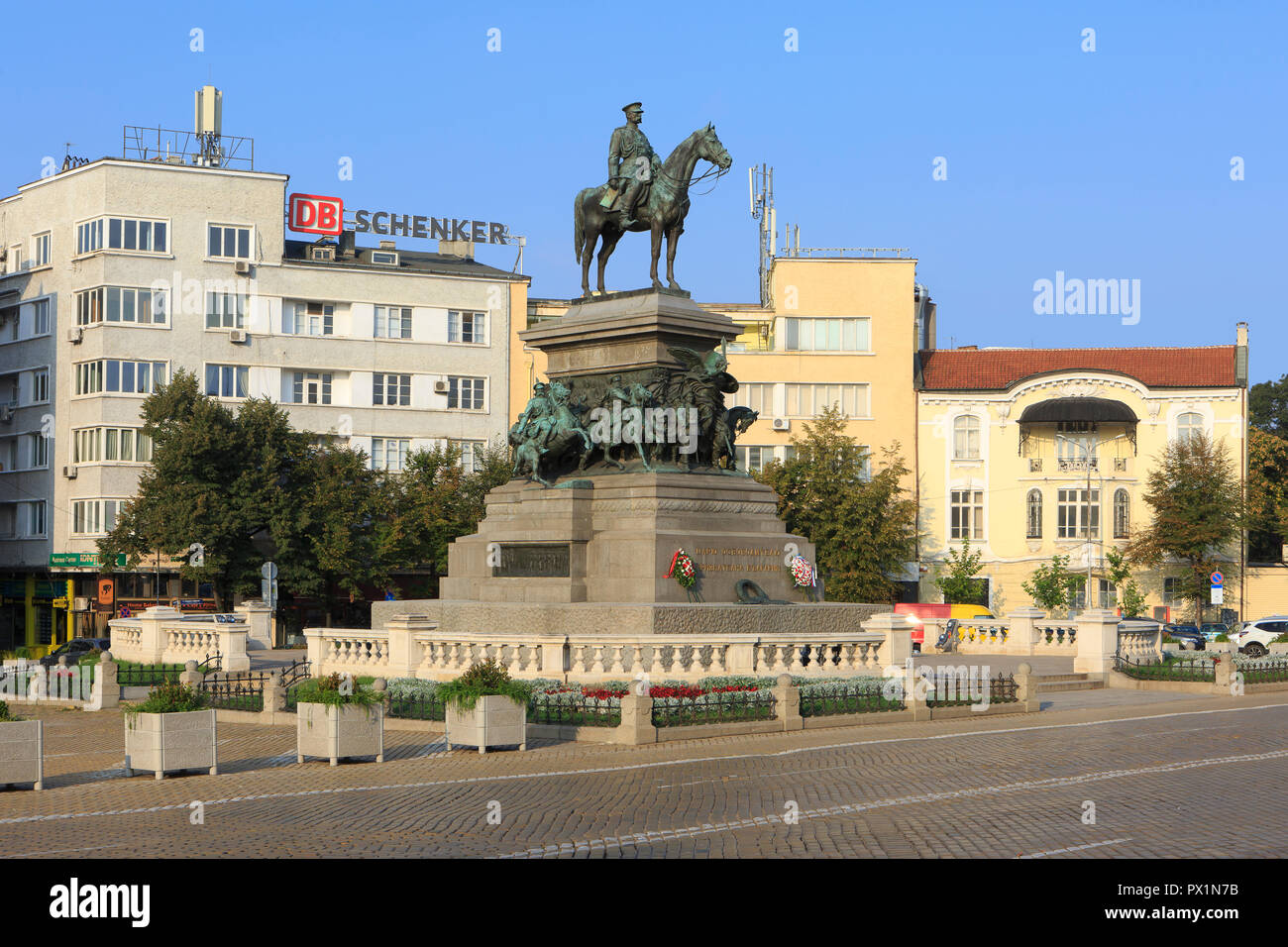 Equestrian monument to Emperor (Tsar) Alexander II of Russia (1818-1881 ...