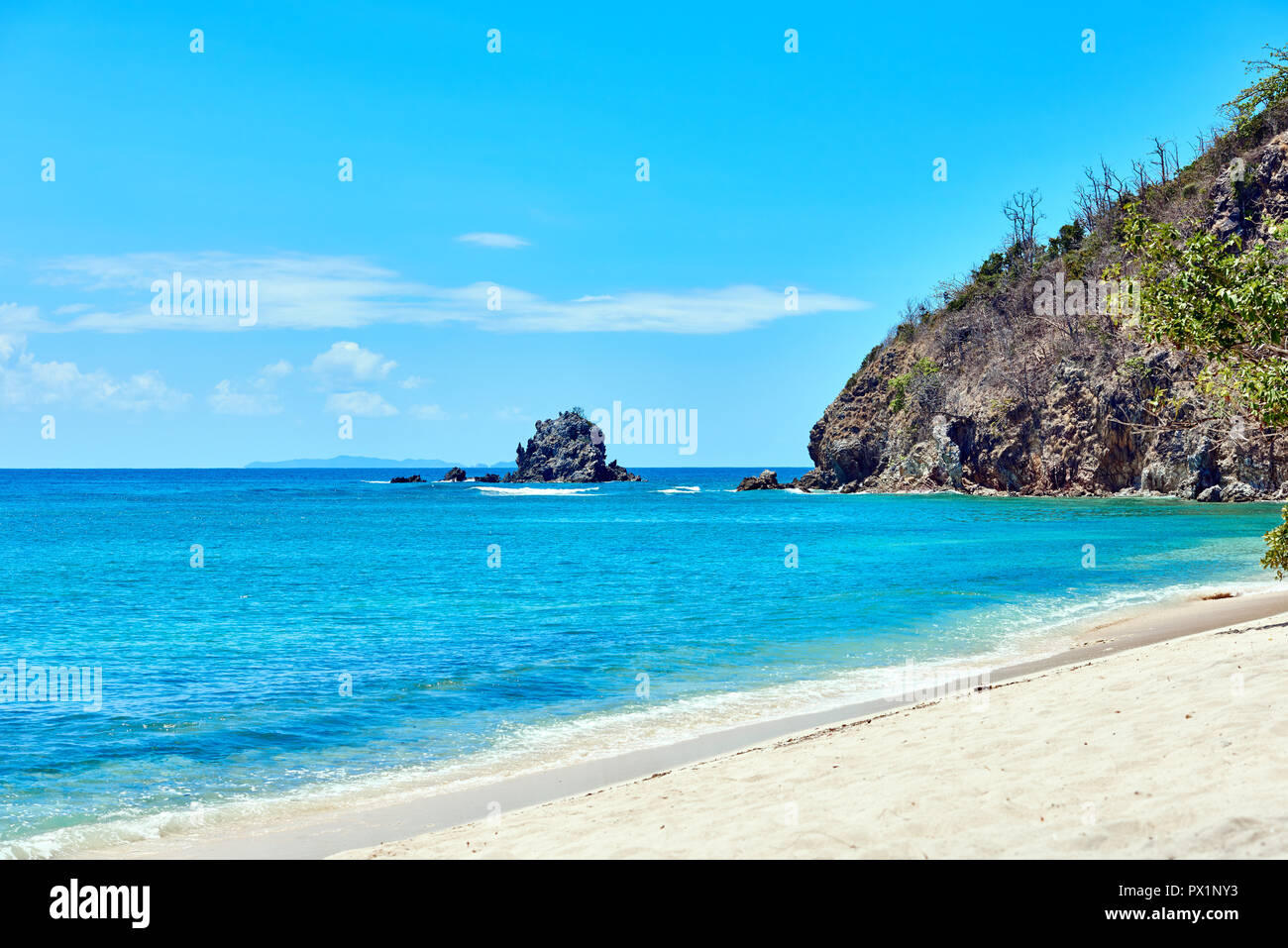 white sand beach of coron island in Palawan Philippines Stock Photo - Alamy