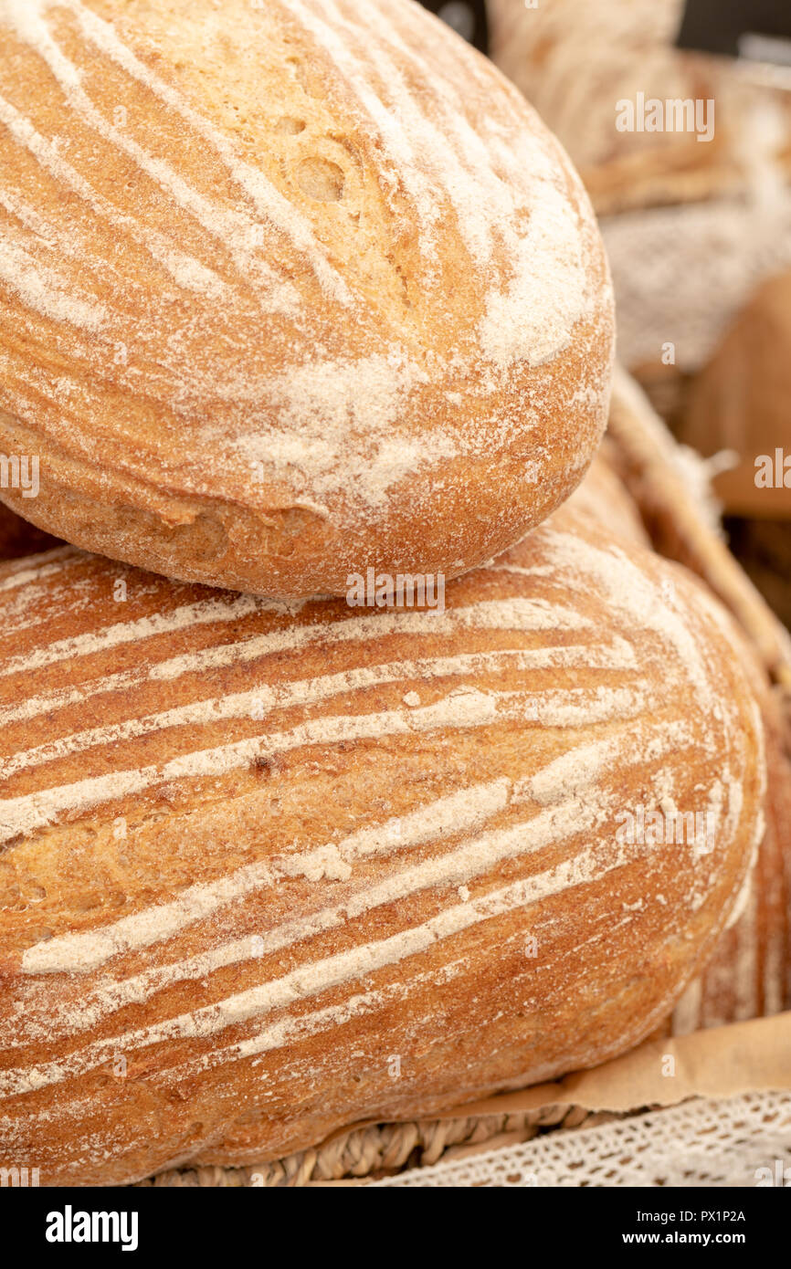 Fresh rye and wheat bread Stock Photo - Alamy