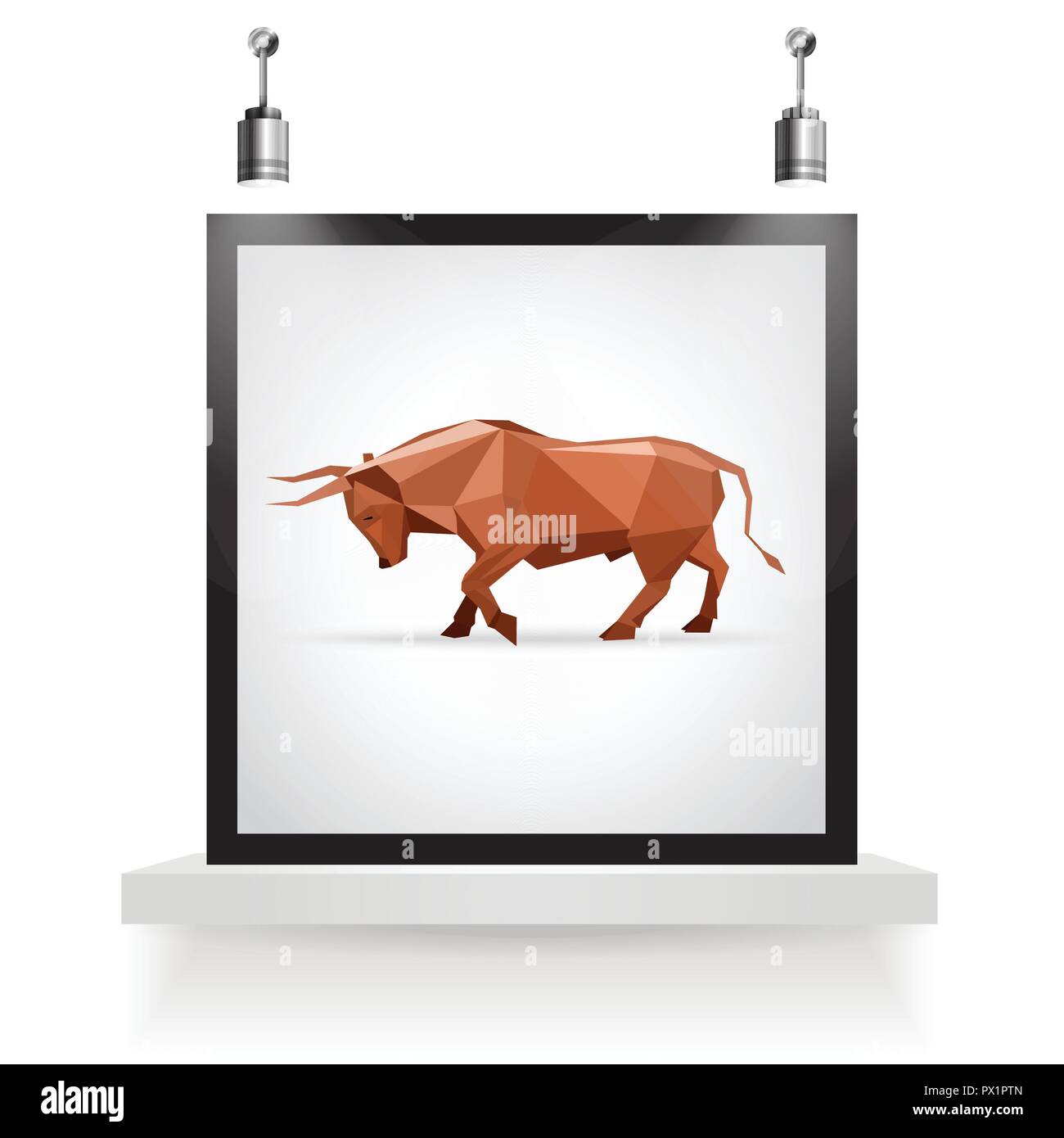 Bull design with light background vector Stock Vector Image & Art - Alamy