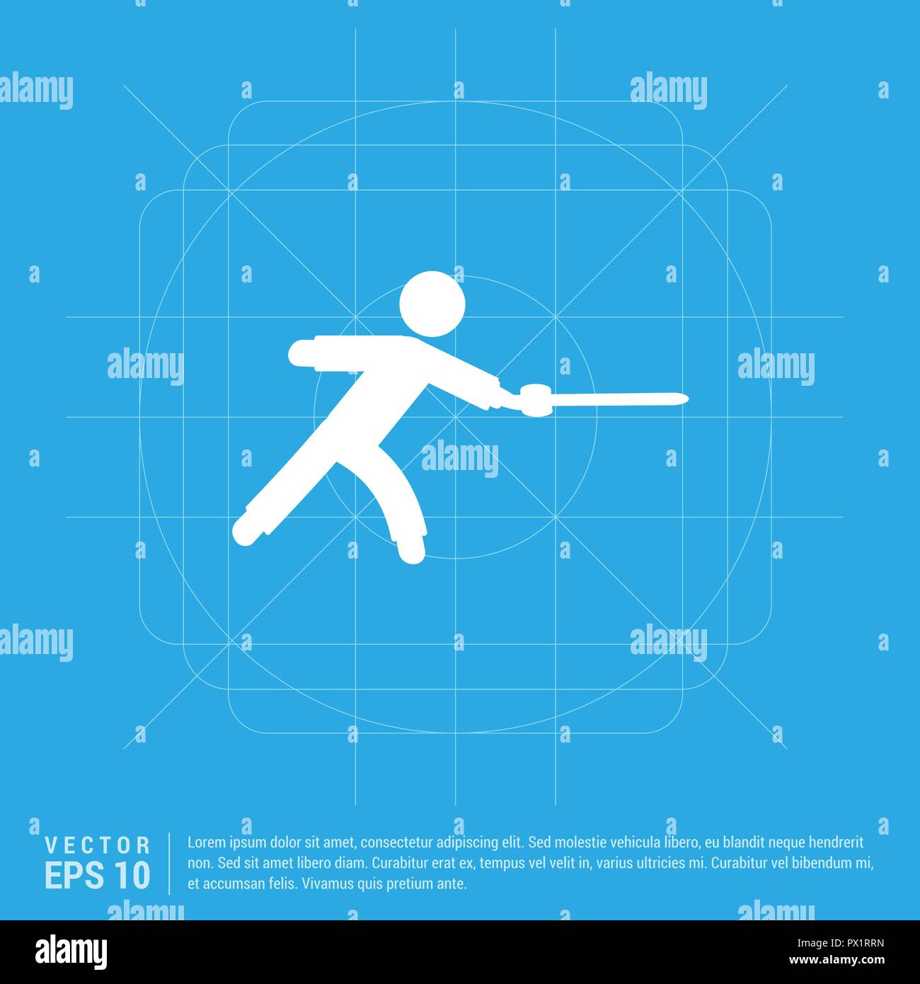 Swordman icon hi-res stock photography and images - Alamy