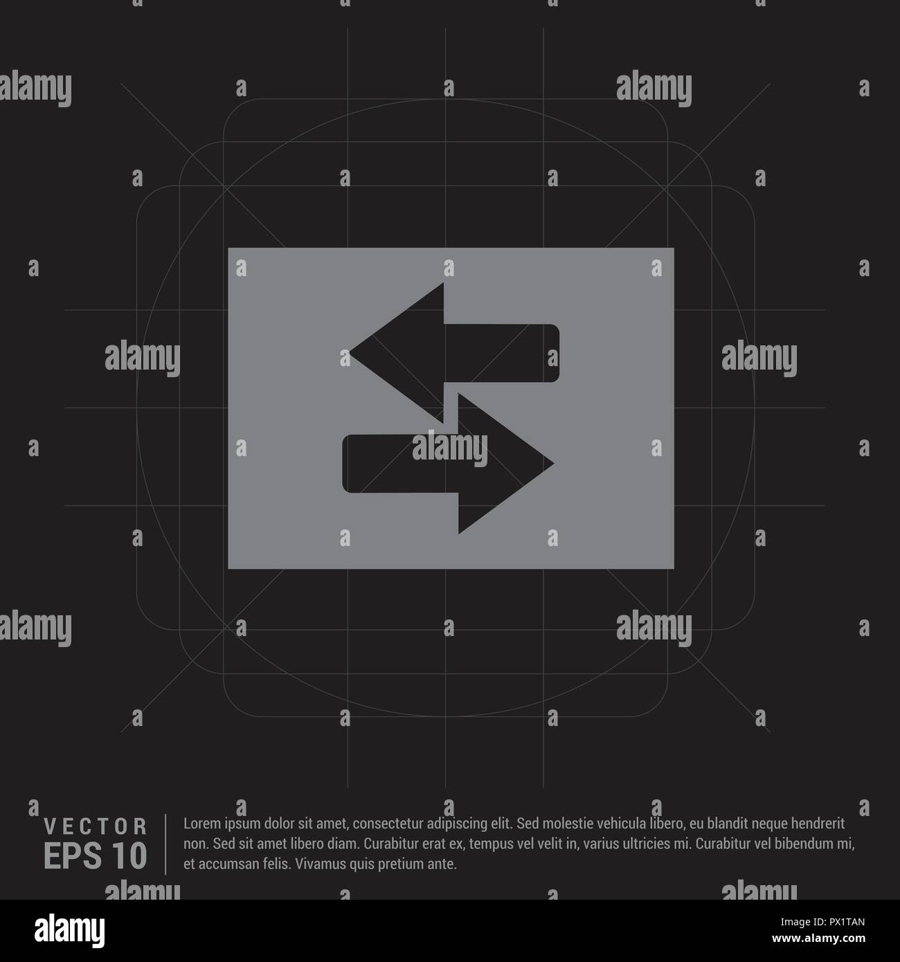 2 side arrow Icon Stock Vector Image & Art - Alamy