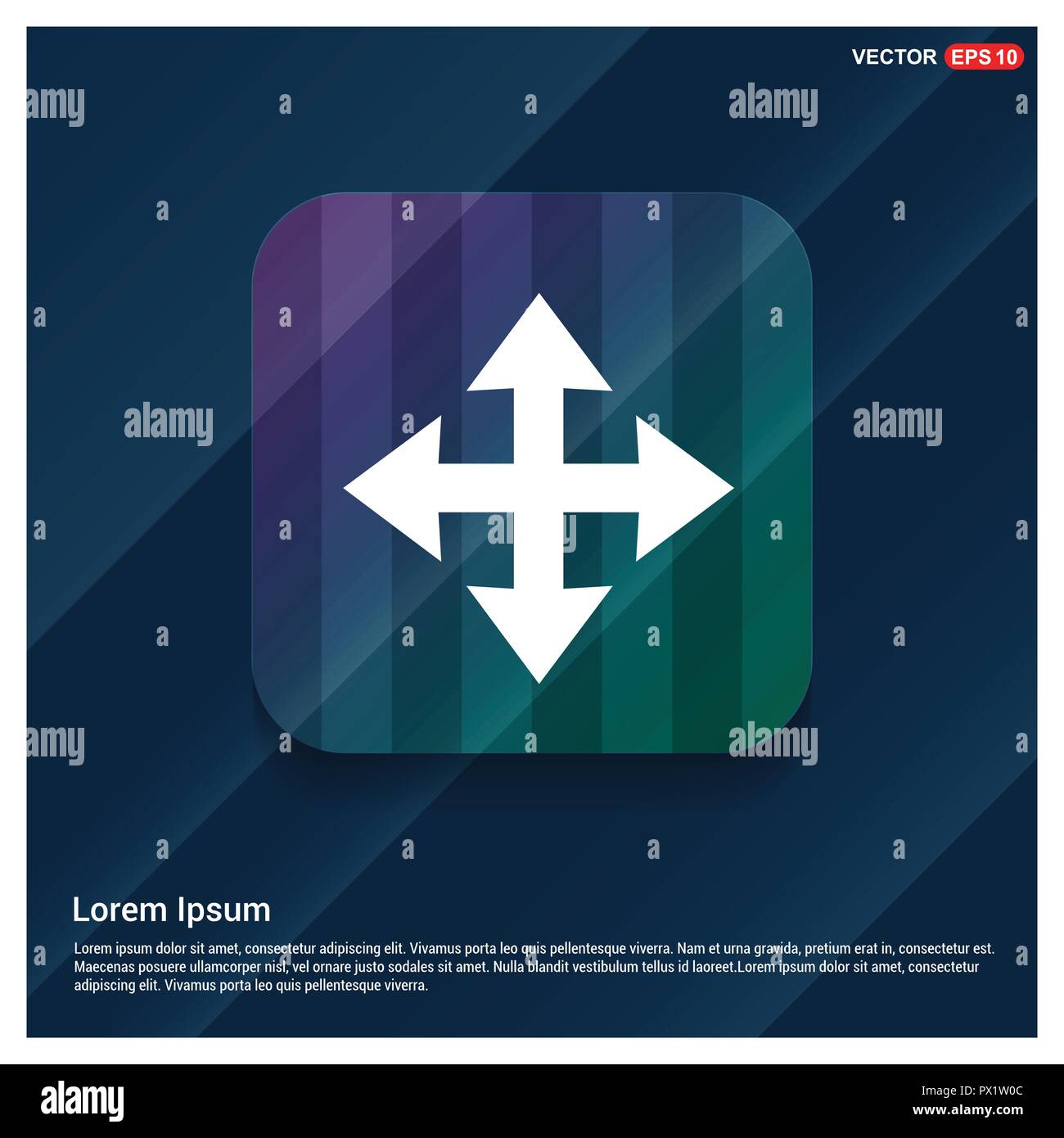 Vector four arrows icon Stock Vector Image & Art - Alamy