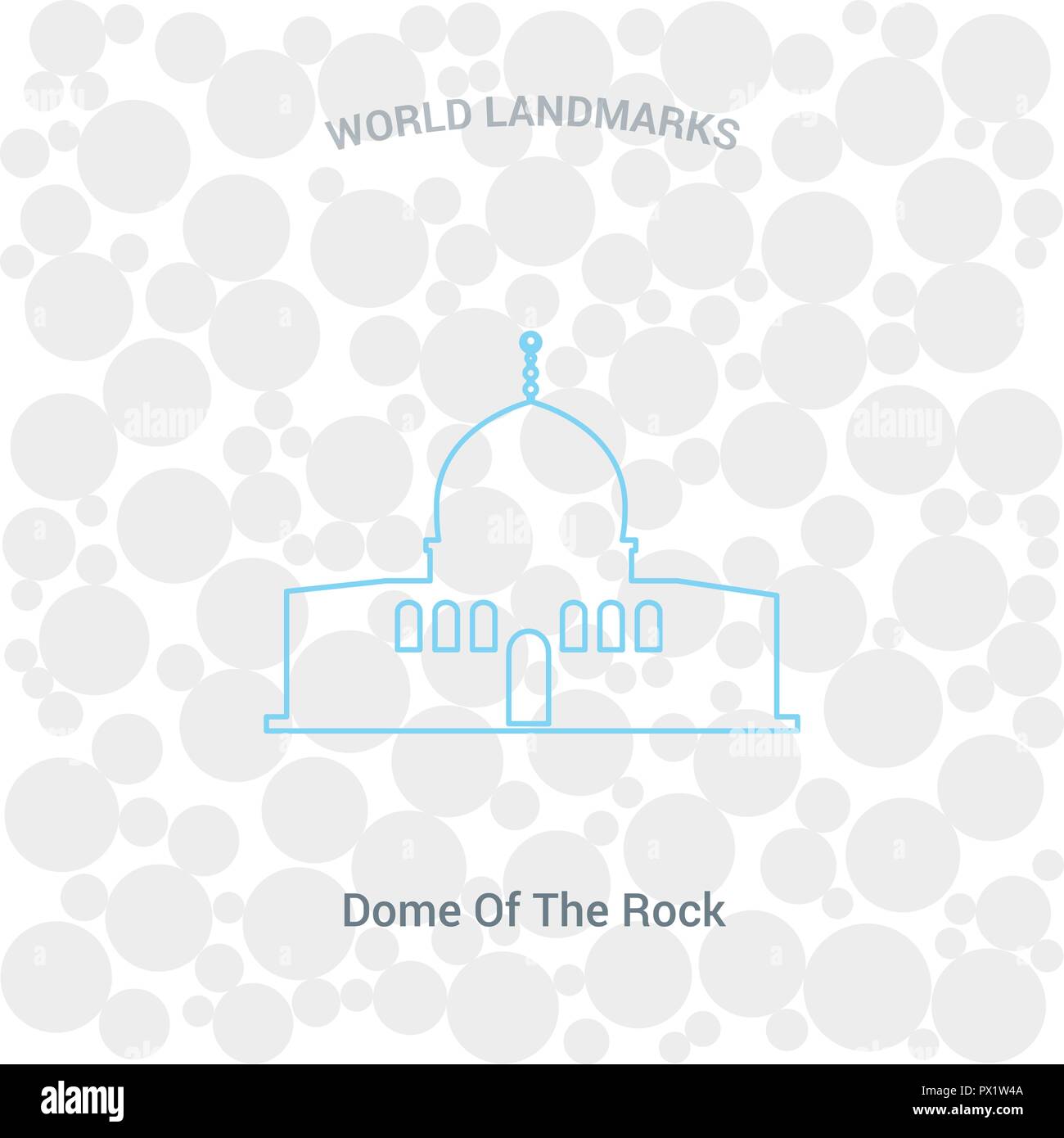 World Famous landmarks design with creative background vector Stock ...