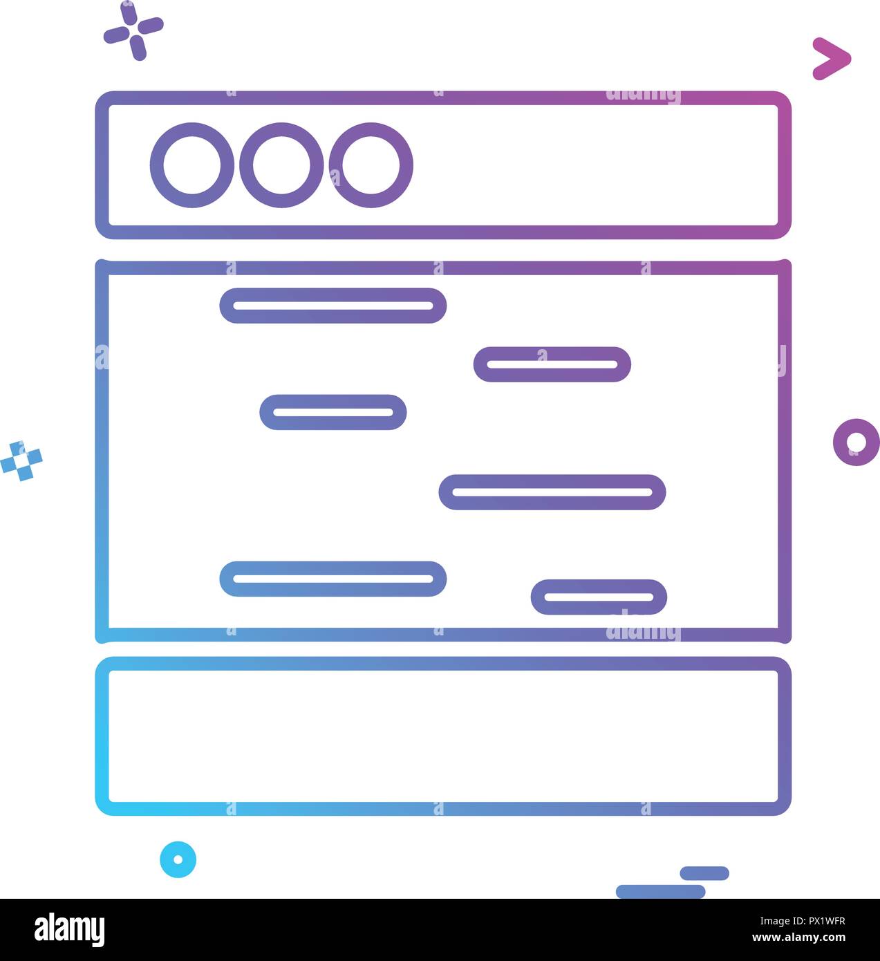 Web layouts icon design vector Stock Vector Image & Art - Alamy