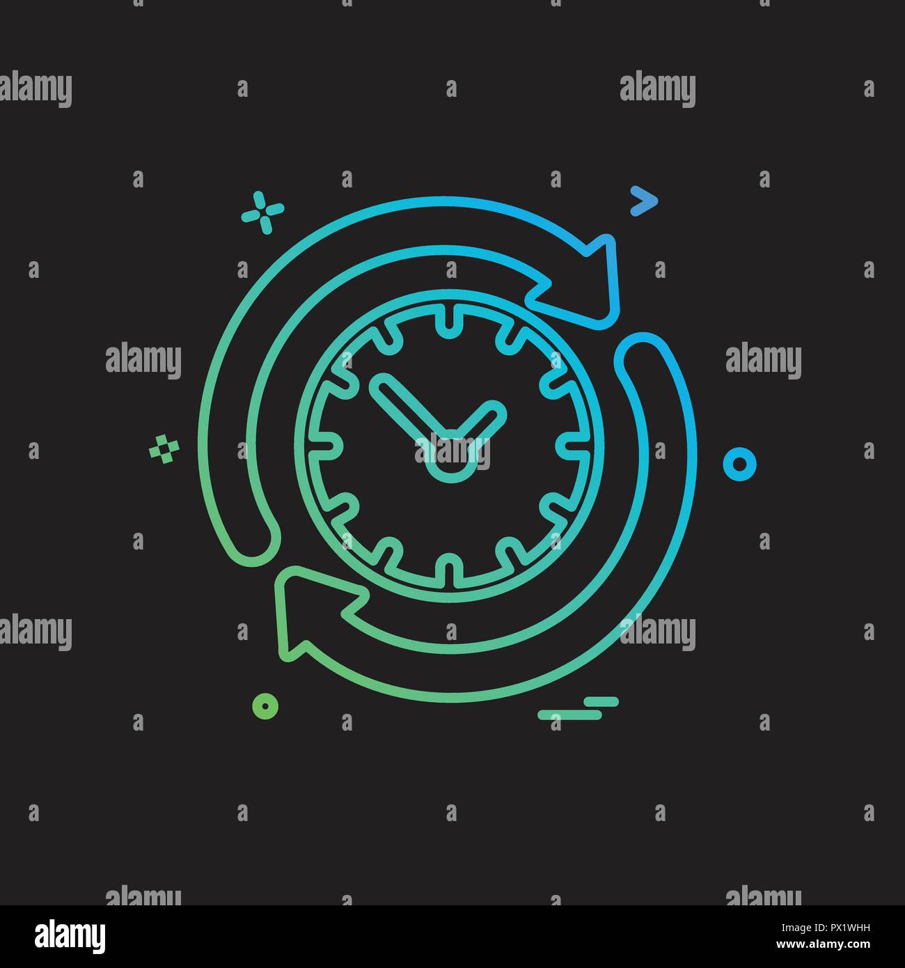 Reset icon design vector Stock Vector Image & Art - Alamy