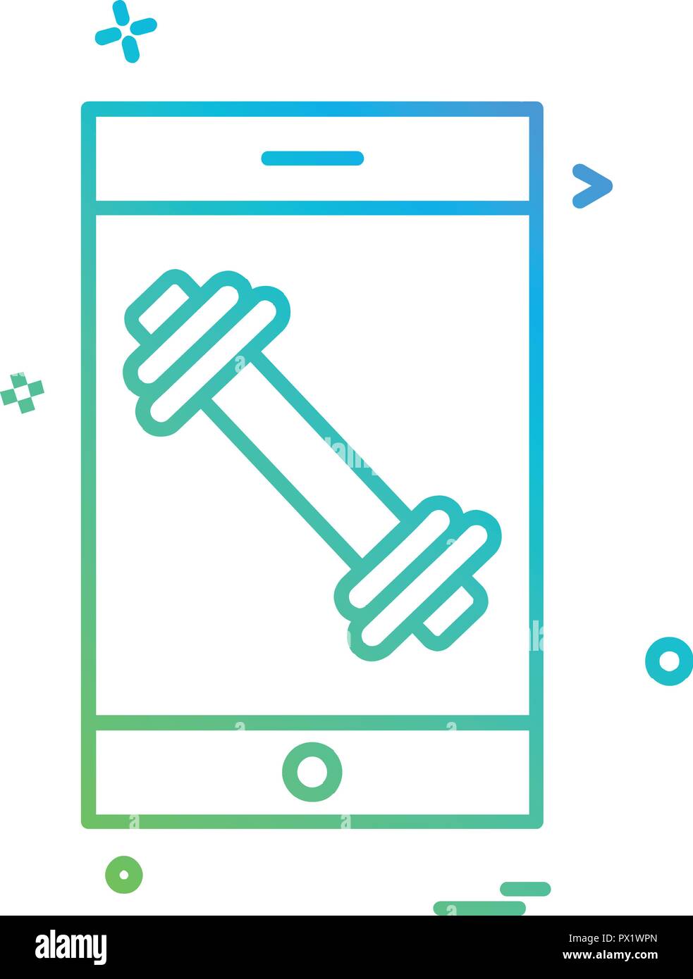 Gym icon design vector Stock Vector Image & Art - Alamy