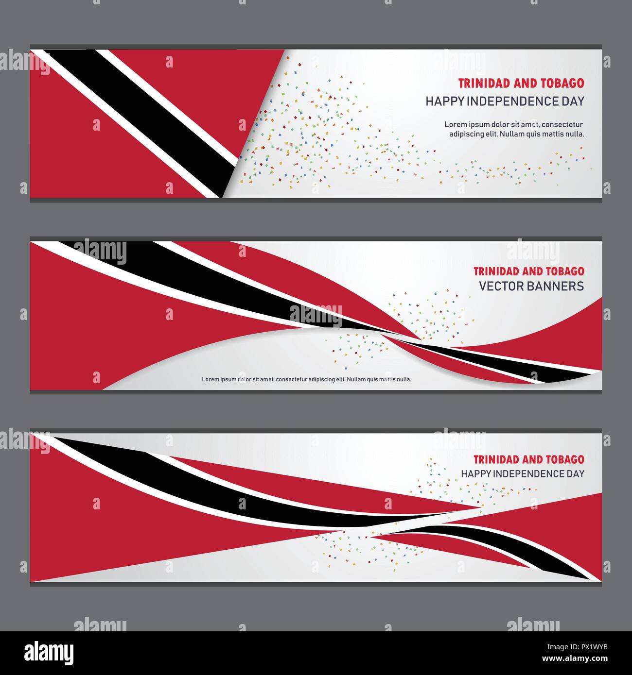 Trinidad and tobago independence day abstract background design banner ...