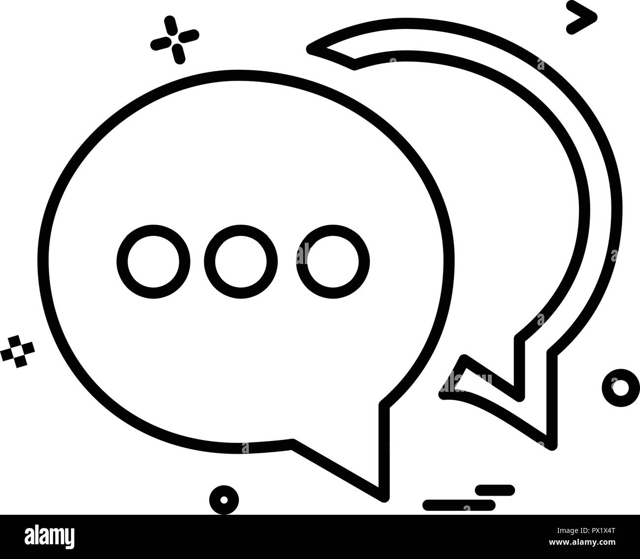 chat buble sms icon vector design Stock Vector Image & Art - Alamy