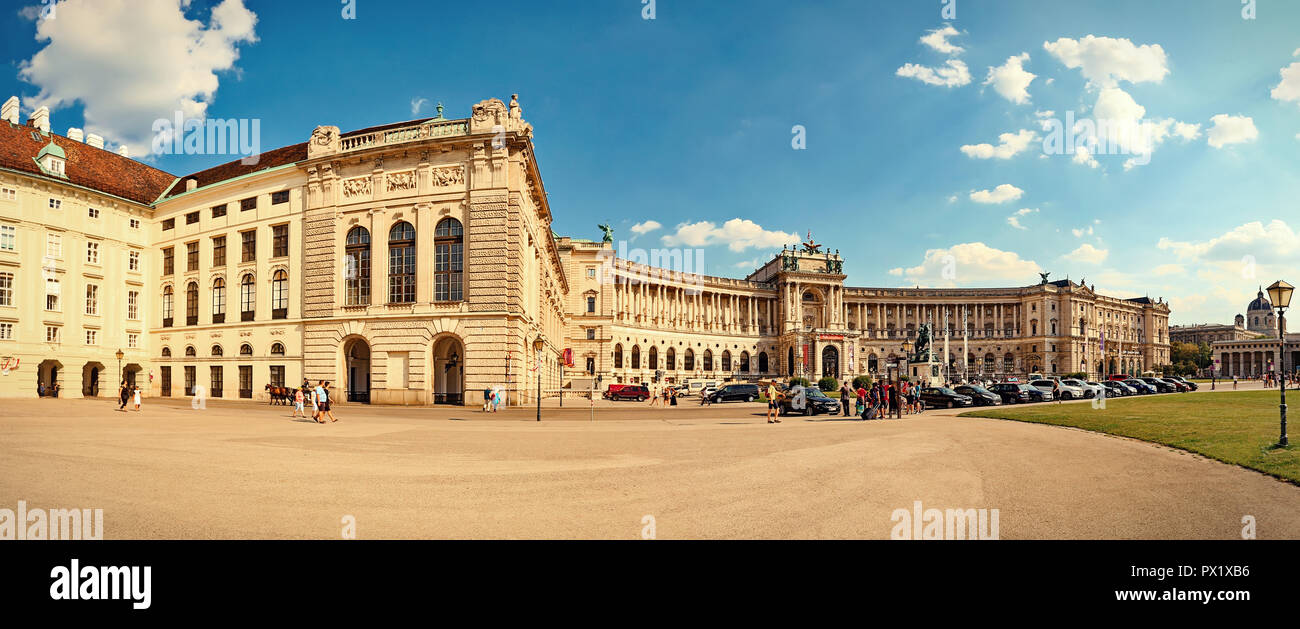 Square Helden - Heldenplatz and Imperial palace (Hofburg) in Vienna ...