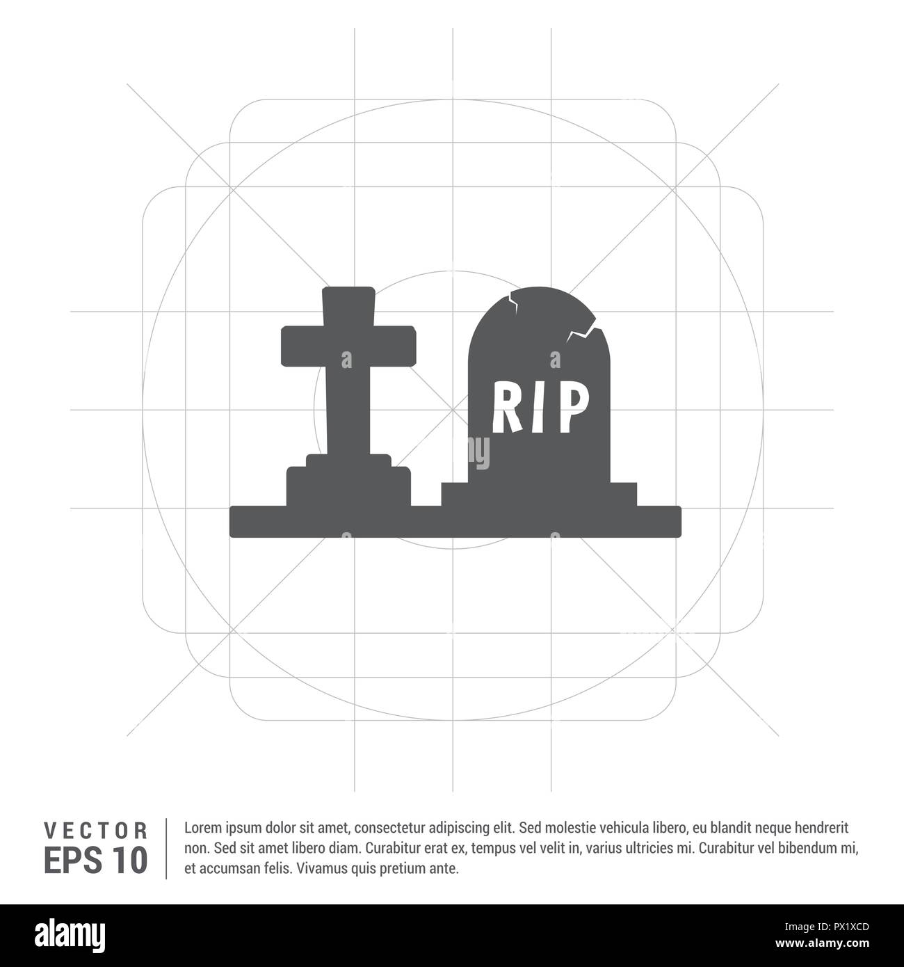 Halloween Grave icon Stock Vector Image & Art - Alamy