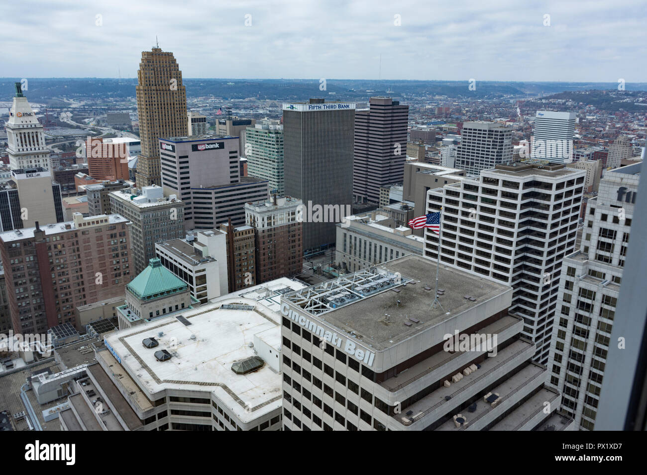 Cincinnati aerial hi-res stock photography and images - Alamy