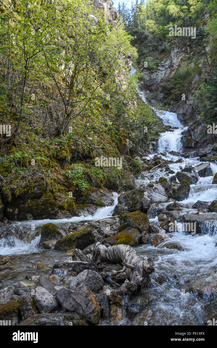Reid Falls, Skagway Alaska Stock Photo - Alamy